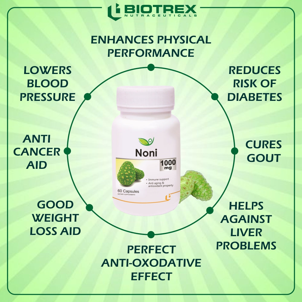 Biotrex Noni 1000mg - 60 Capsules – BIOTREX NUTRACEUTICALS