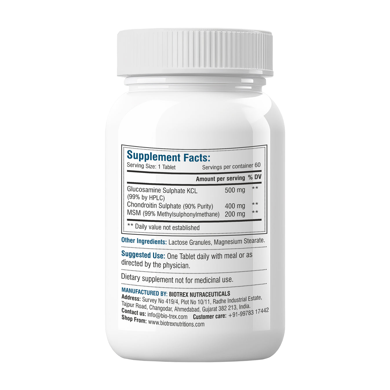 Biotrex Glucowell 500mg - 60 Tablets – BIOTREX NUTRACEUTICALS