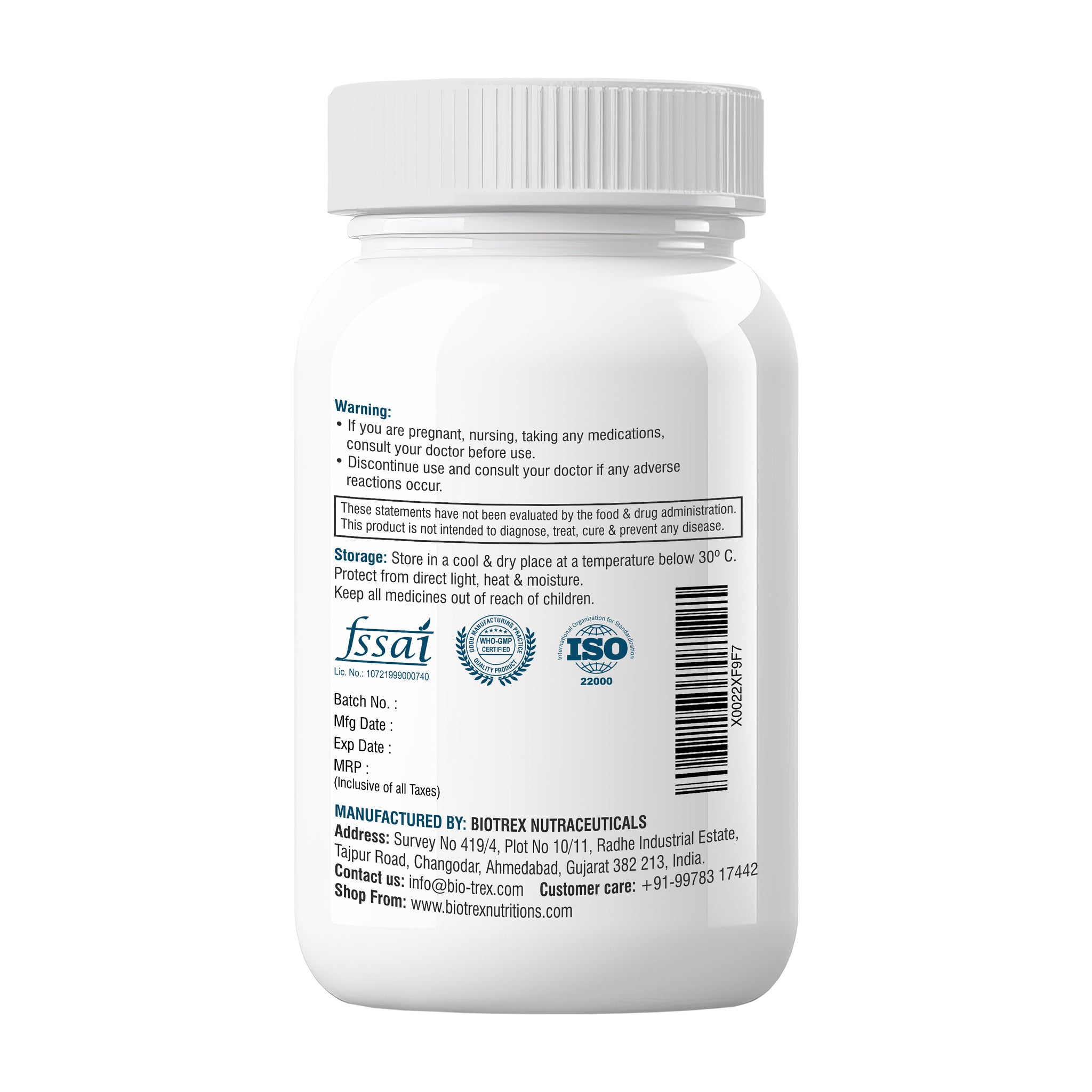 Biotrex Inositol and Choline Complex With Vitamin B Complex Vitamin B1 ...