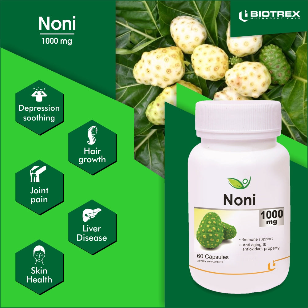 Biotrex Noni 1000mg - 60 Capsules – BIOTREX NUTRACEUTICALS